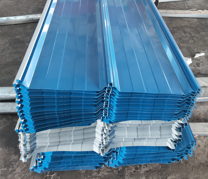 Color coated plate for steel structure